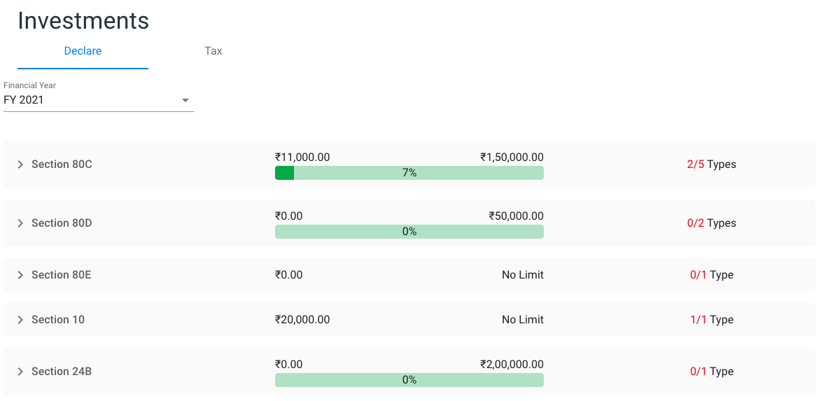 How to handle investment declaration in payroll? - Asanify