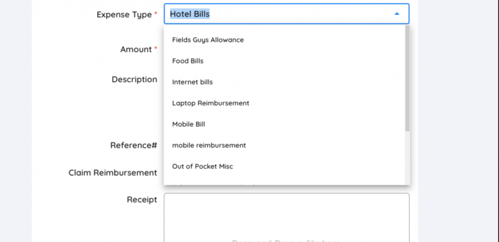 Expense reimbursement software